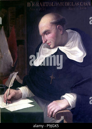 Portrait of Bartolomé de las Casas (1484-1566) a Spanish historian ...
