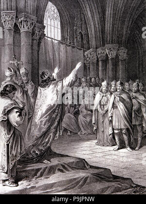 The conversion of Recaredo, the Visigoth King Recaredo I is converted ...