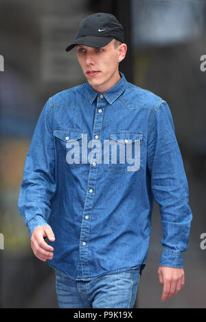 Ricky Walker, 27, leaves Birmingham Crown Court where he denies a ...