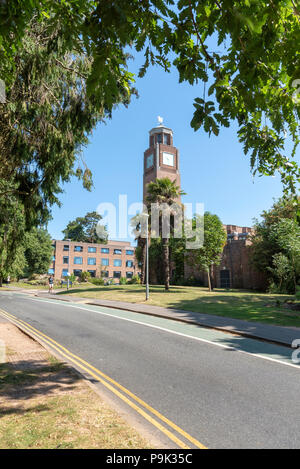Northcote House and the Campus clocktower of Exeter University ...