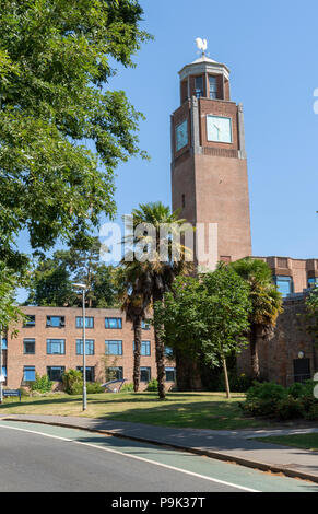 Northcote House and the Campus clocktower of Exeter University ...