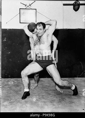 A photograph of American wrestler Jumping Joe Savoldi captured at ...