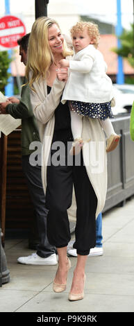 Brooke Burns and her daughter Declan Welles go out for brunch in Los ...