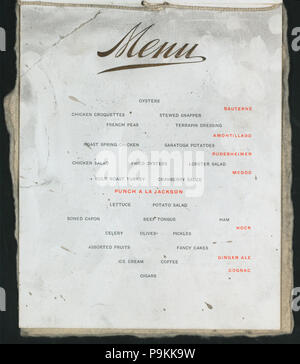 134 ANNUAL BANQUET (held by) JACKSON DEMOCRATIC CLUB (at) MAENNERCHOR ...