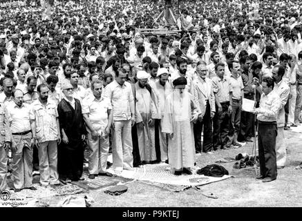 308 Tehran Friday prayer of 27 July 1979 leading by Mahmoud Taleghani ...