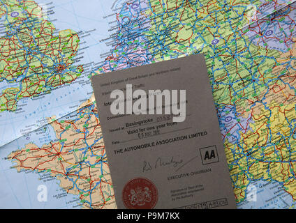 UK international driving licence Stock Photo - Alamy
