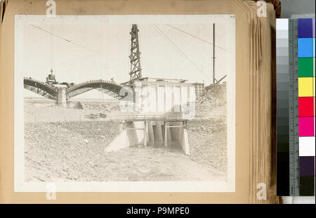 Ashokan reservoir. Inlet from West basin to Dividing Weir gate house ...