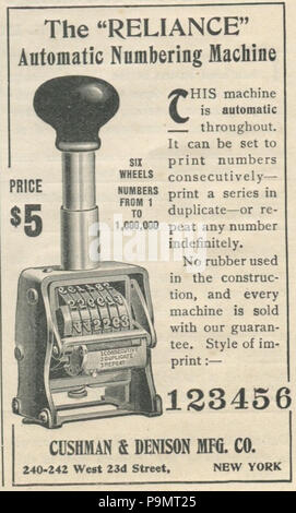 Automatic Numbering Machine Stock Photo - Alamy