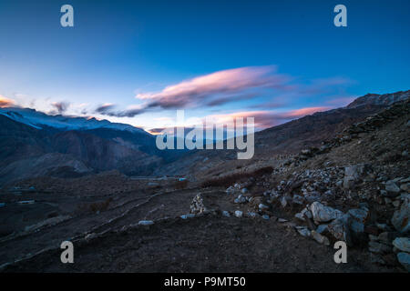Nako Village Sunset, Kinnaur Valley Stock Photo - Alamy