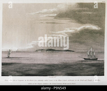 View of the Isle of Serpents in the Black Sea, anciently called Leuce ...