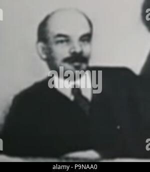 Vladimir Lenin at a meeting of the Council of Peoples Commissars in the ...