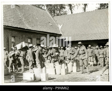 [9th] Gurkhas drawing rations at a French farm house [St Floris, France ...