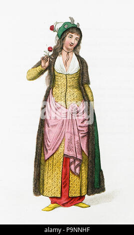 A Sultana, or Kaddin - Dalvimart Octavien - 1804 Stock Photo - Alamy