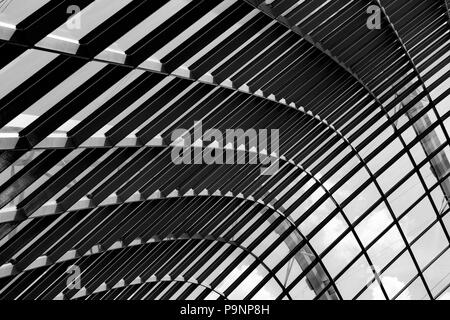 Modern architecture black and white steel, architectural design ...