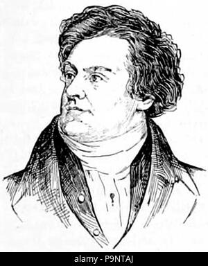 . Portrait drawing of the head of United States Lutheran theologian ...