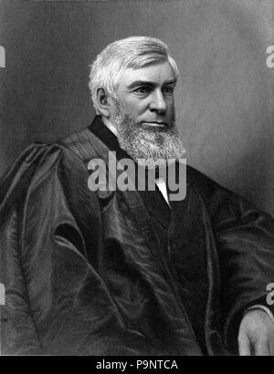 Portrait of Chief Justice Morrison R. Waite, who served as the 8th ...