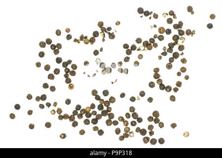 Set of ground pepper and grains on white background. Banner design ...
