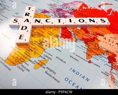 representation of trade sanctions imposed by the United States of ...