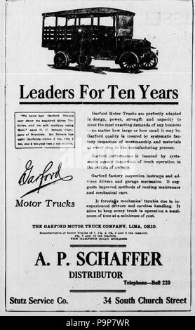 1918 A P Schaffer Corporation Newspaper Ad Allentown PA Stock Photo - Alamy