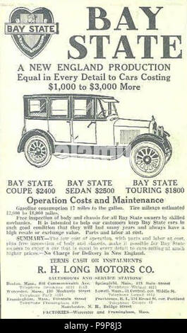 1922 Bay State advertisement with drawing Stock Photo - Alamy