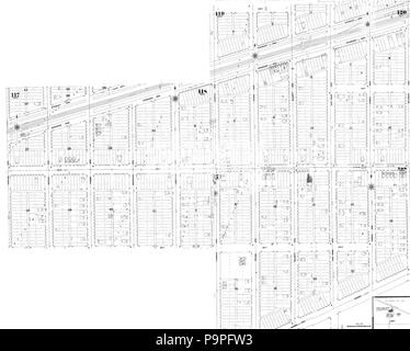 Berwyn, Illinois 1895 Sanborn Map Composite Stock Photo - Alamy