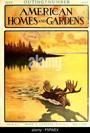 The 1907 issue of 'American Homes and Gardens' covers home design ...