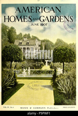 The 1907 edition of 'American Homes and Gardens' features design ideas ...