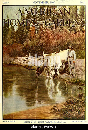*American Homes and Gardens* (1907) features articles and illustrations ...
