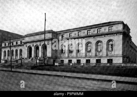 Americana 1920 Libraries Central Library Building of Boston Stock Photo ...