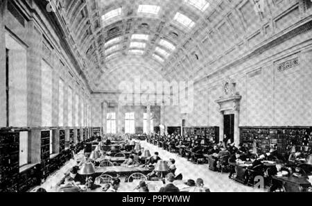 Americana 1920 Libraries Widener Library reading room Stock Photo - Alamy