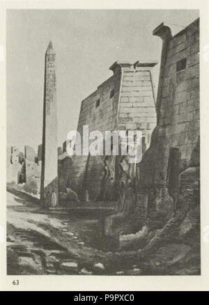 Ancient monument in Egypt (2) - Peytier Eugène - 1828-1836 Stock Photo ...