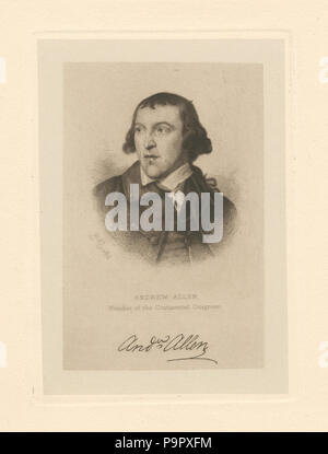 Portrait of Andrew Allen, a member of the Continental Congress, taken ...