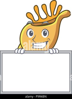 With board exotic shell character cartoon Stock Vector Image & Art - Alamy