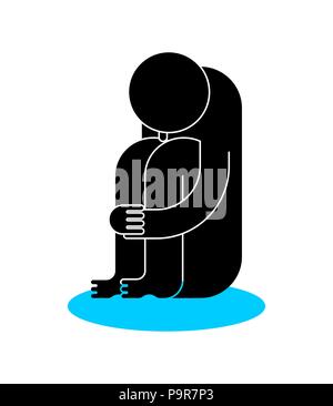 Whiner icon. Whiny sign. Sad Man Crying. Moaner symbol. downer sigh ...