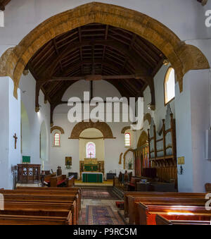 Interior of All Saints Church, Brixworth, Northamptonshire, England UK ...