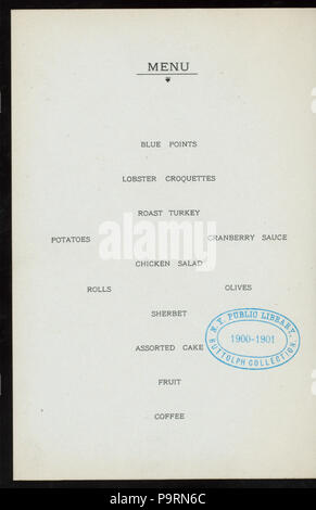 BANQUET TO MEMBERS OF FOOTBALL TEAM held by COLBY ACADEMY at 'COLBY ...