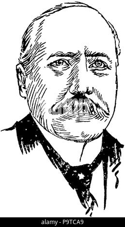 A portrait of Alton Brooks Parker, an American judge and politician ...