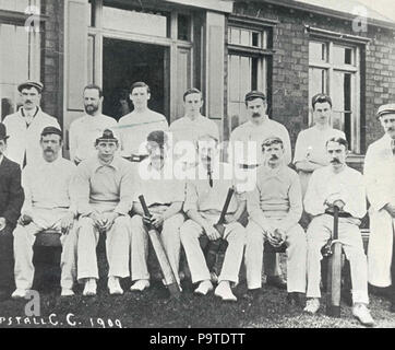 Compstall Cricket Club 1909 Stock Photo - Alamy