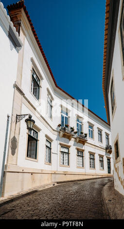 Faro, Portugal, Wide Angle View, People Walking, Pedestrian Street ...