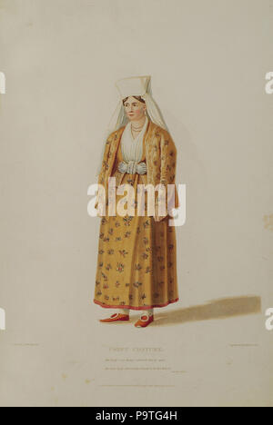 Corfu costume - Cartwright Joseph - 1822 Stock Photo - Alamy