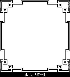 Art deco style square frame with stright lines Stock Vector Image & Art ...