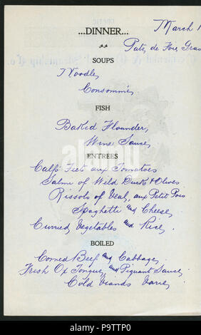 556 DINNER (held by) OCCIDENTAL AND ORIENTAL STEAMSHIP CO. (at) EN ...