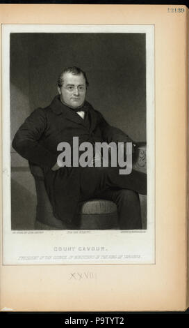 Count Cavour, president of the council of ministers of the King of ...