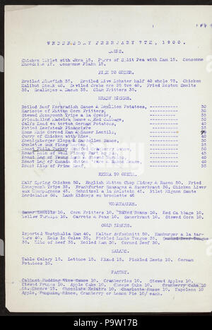 202 BILL OF FARE (held by) JOHN DOSCHER'S RESTAURANT (at) "25 BARCLAY ...