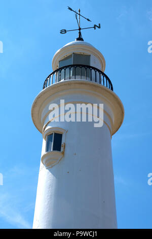 The old cast iron lighthouse at Seaburn Park, Sunderland, north east ...
