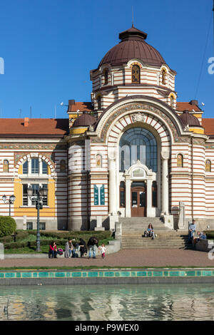 SOFIA, BULGARIA - APRIL 1, 2017: Spring view of National Library St ...