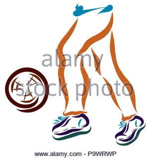 Cartoon running legs Stock Vector Art & Illustration, Vector Image ...