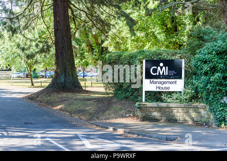 Entrance to the CMI (Chartered Management Institute) building and ...