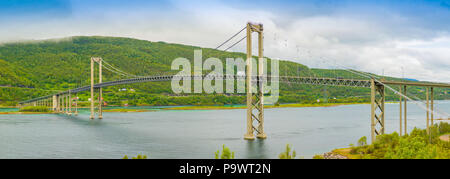 Norway, Lofoten island, tjeldsundbrua, Northern light Stock Photo - Alamy