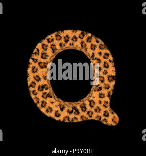 Illustration 3D Rendering Creative Illustration Leopard Print Furry ...